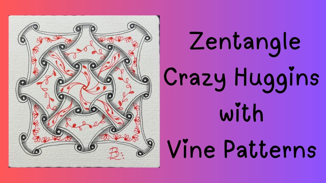 Zentangle Crazy Huggins with El Prado, Gettin’ Buggy, and Kelp - YouTube