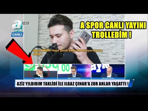 ASPOR CANLI YAYINI AZİZ YILDIRIM SESİYLE TROLLEDİM !