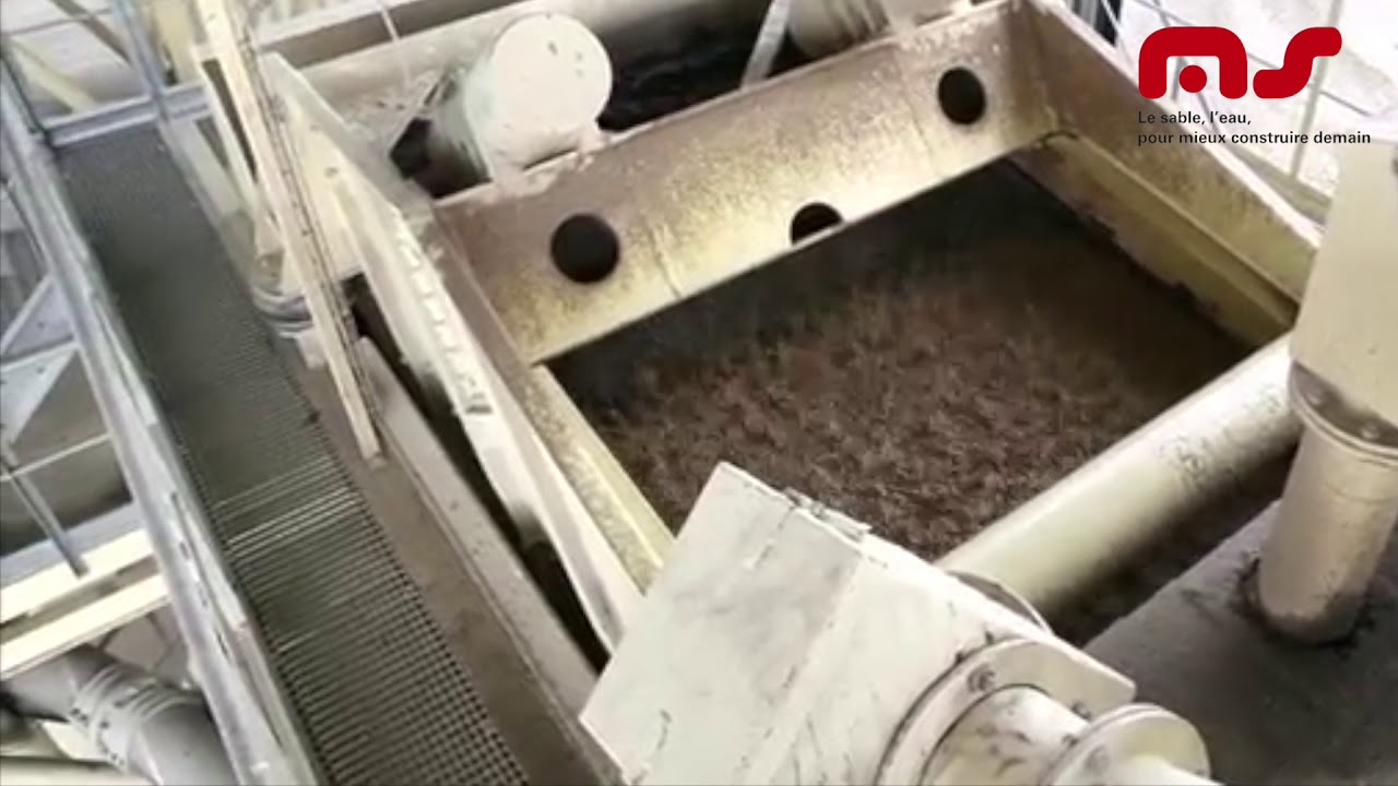 Essorage du sable module à sable MS / Sand dewatering on MS cycloning ...