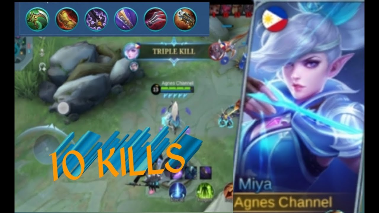 MIYA EMBLEM SET AND BUILD#miya#mlbb#mobilelegends #AgnesChannel - YouTube