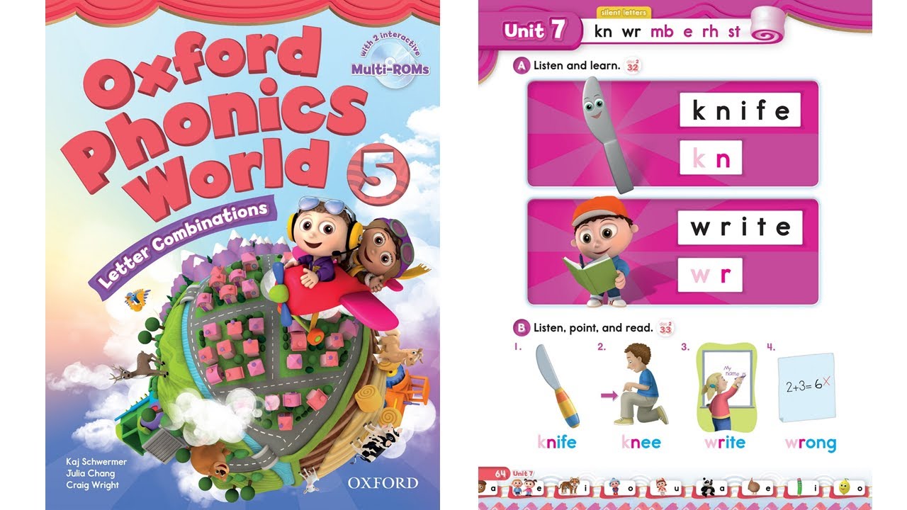 Oxford Phonics World 5 Unit 7 silent letters : kn, wr, mb, e, rh, st ...