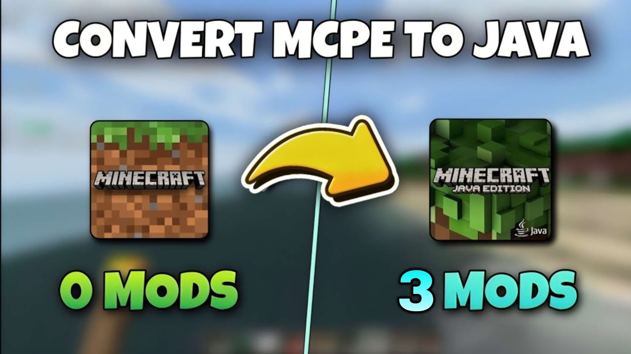 Top 3 Mods to Convert Mcpe into Java - YouTube