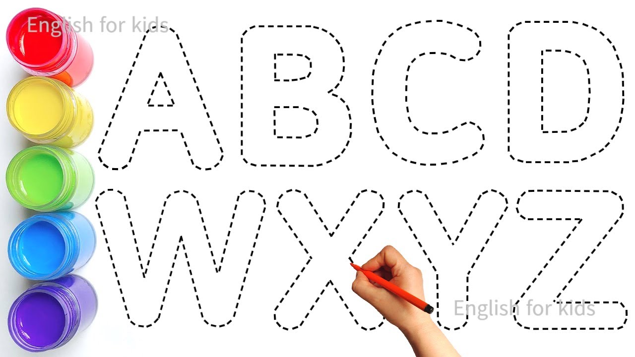 Alphabet, ABC song, ABCD, A to Z, Kids rhymes, collection for writing ...