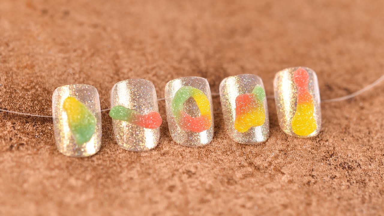 Cute & Sweet Gumdrop Nails | Easy DIY Nail Design | KADS - YouTube