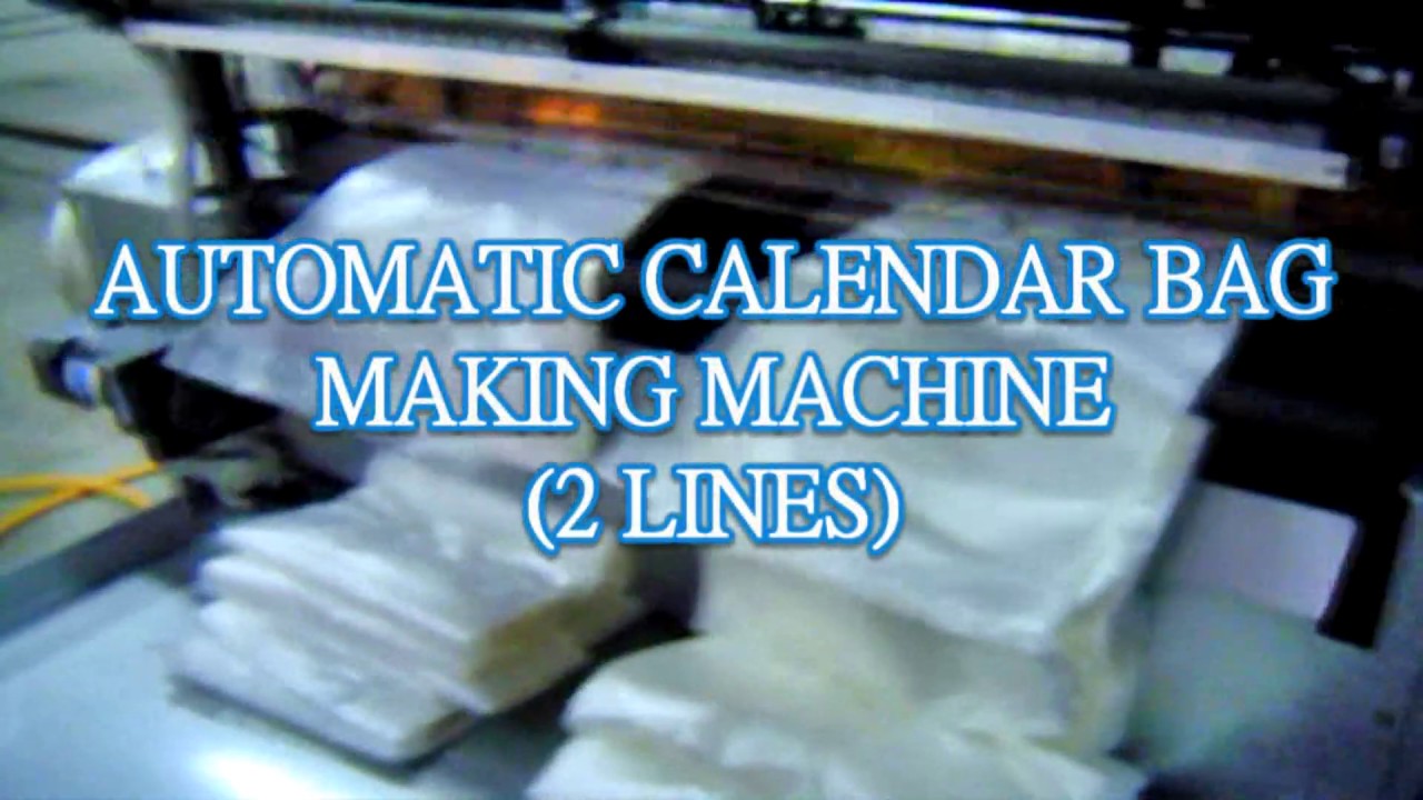 FTAC Calendar Bag Making Machine - YouTube