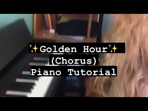 How To Play GOLDEN HOUR (chorus) On The Piano with 3 hands in under 2 ...