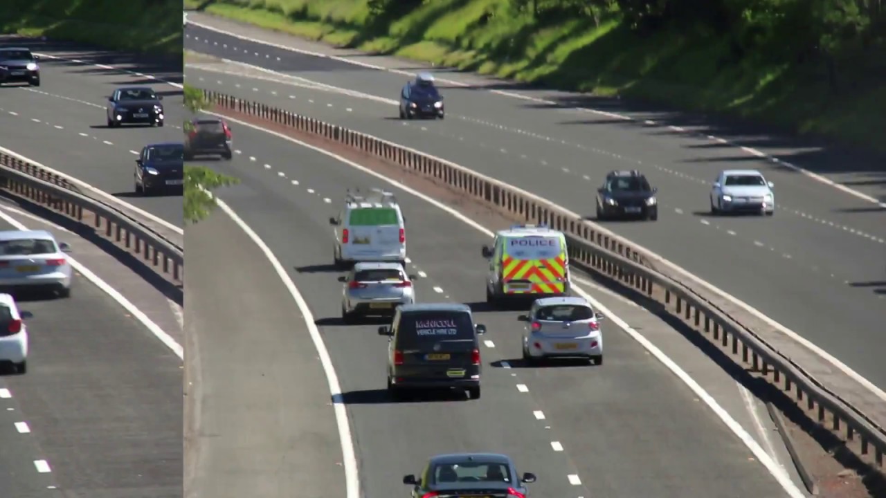 1 hour of motorway car spotting Scotland vlog - YouTube