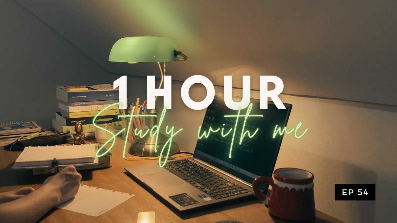 Study With Me: 1 HOUR of Focused Study WITHOUT MUSIC (Ep 54) - YouTube