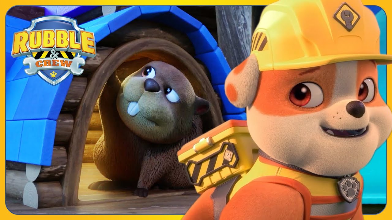 Rubble Builds a Beaver Home and MORE | Rubble and Crew | Cartoons for ...