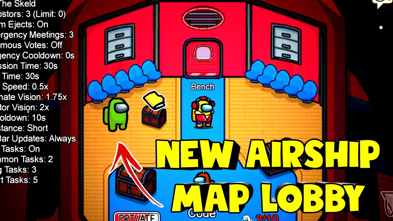 NEW AIRSHIP MAP LOBBY - AMONG US UPDATE NEWS - YouTube