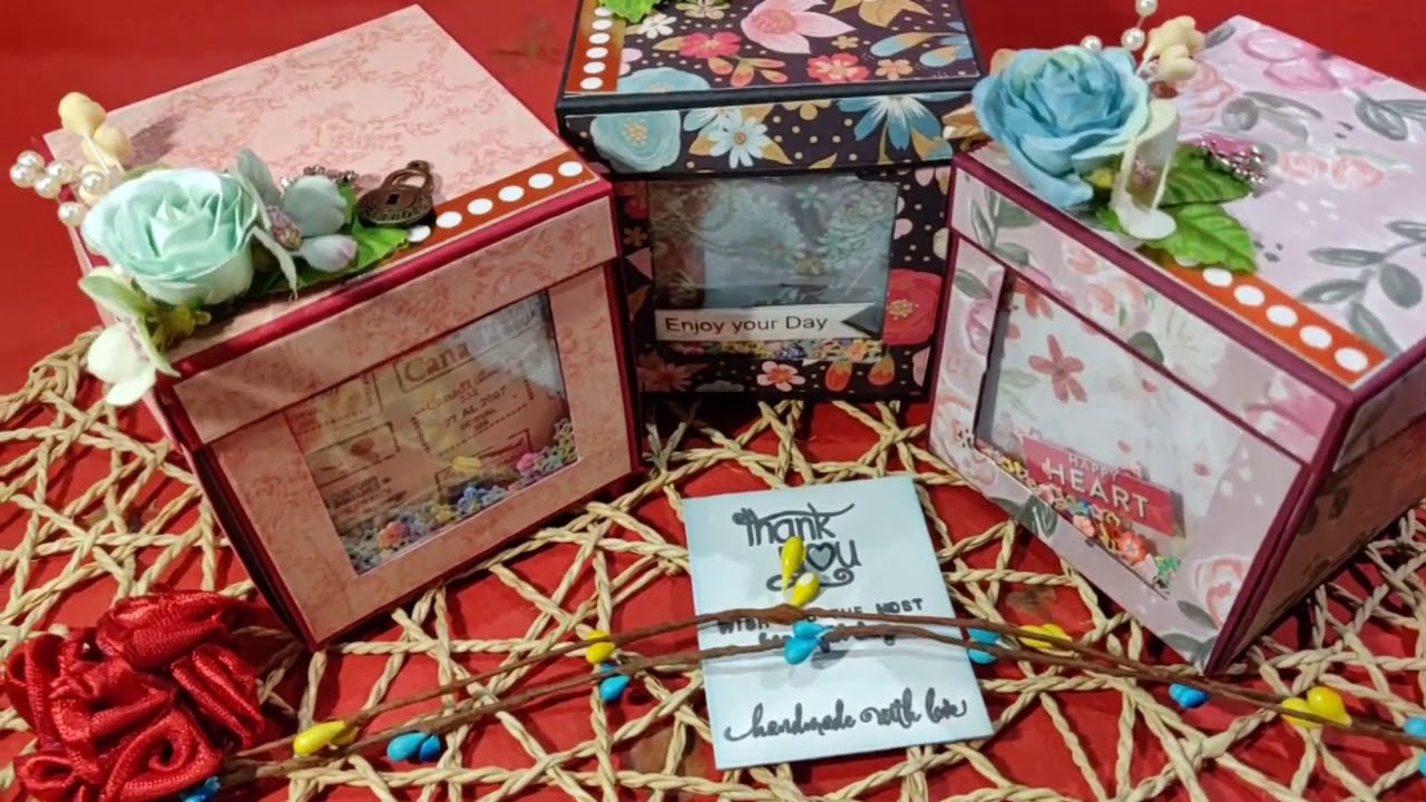 Mini explosion boxes | explosion boxes - YouTube