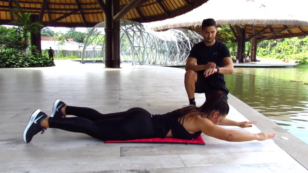 Exercício Extensão de Tronco - YouTube