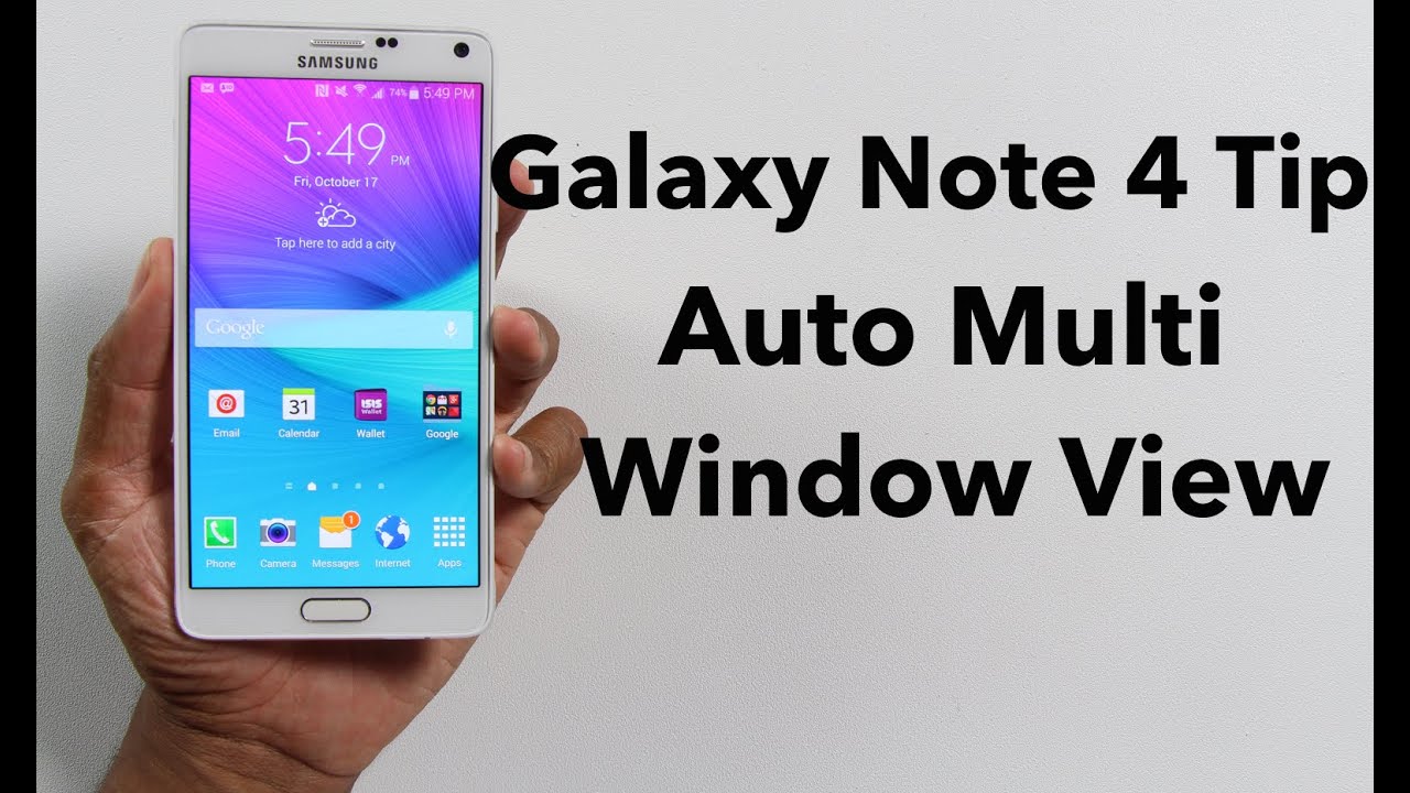 Galaxy Note 4 Tip: Automatic Multi Window View - YouTube