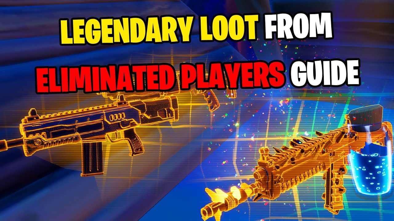 How to EASILY Loot a legendary weapon from an eliminated player ...