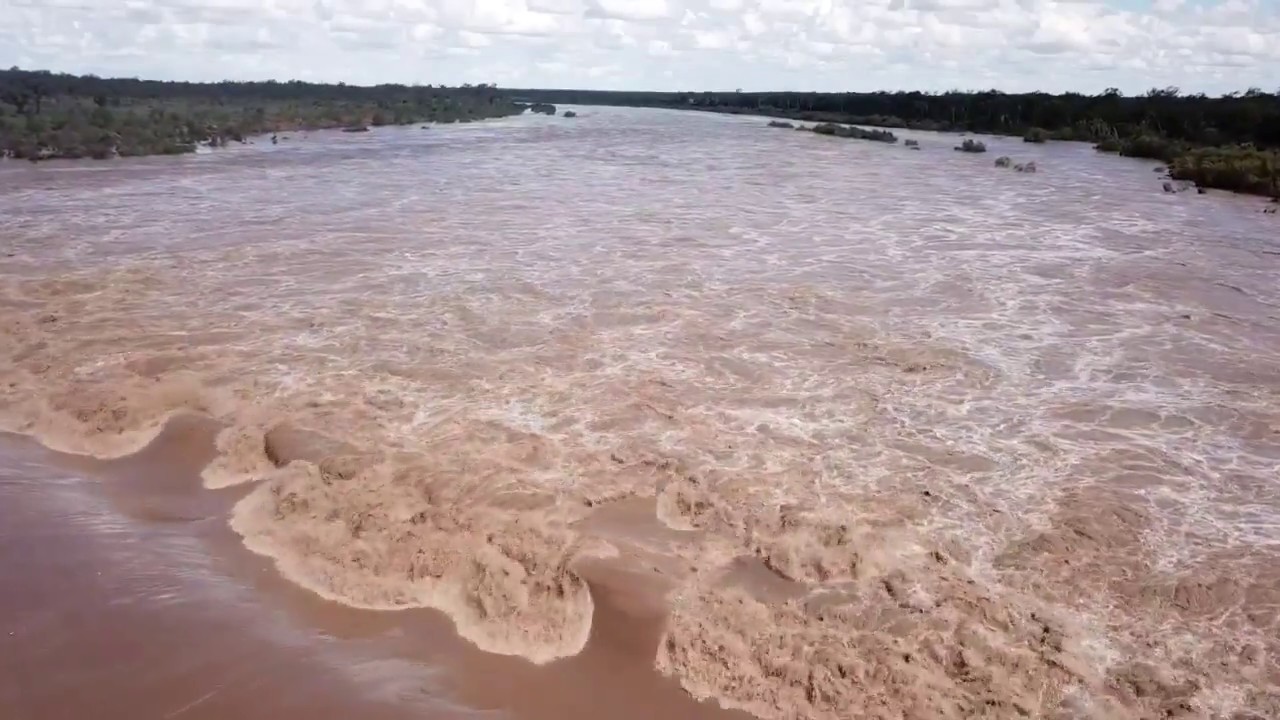 Burdekin River Weir, Charters Towers - YouTube