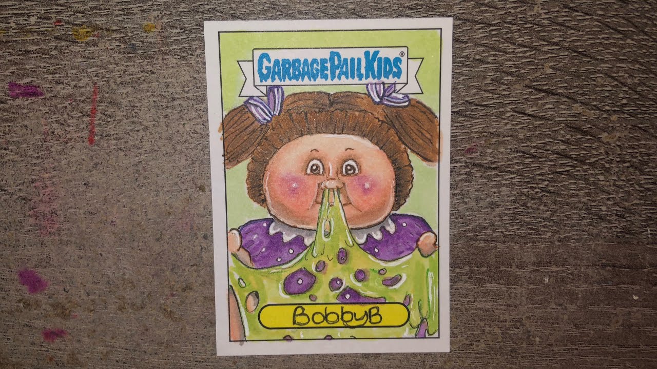 Garbage pail kids Go On Vacation sketch insert - Leaky Lindsay - YouTube