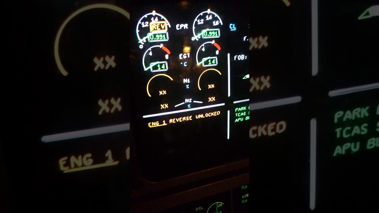 Airbus, A320, ENG REVERSE Unlocked is a no dispatch message, for ...
