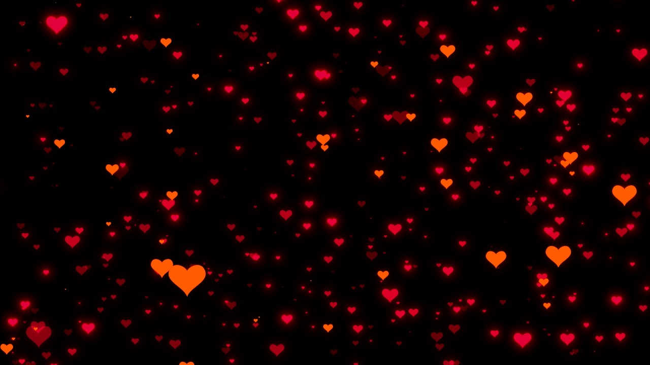 Flying Heart Particles Background Video - Best Heart Shape Vj Loop ...