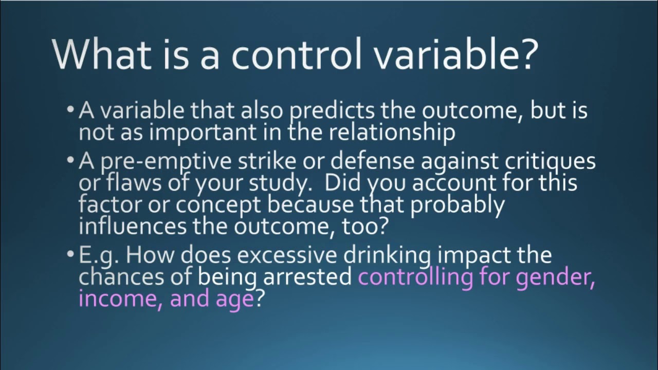 CCJ 3701 Indep Dep and Control Variables - YouTube