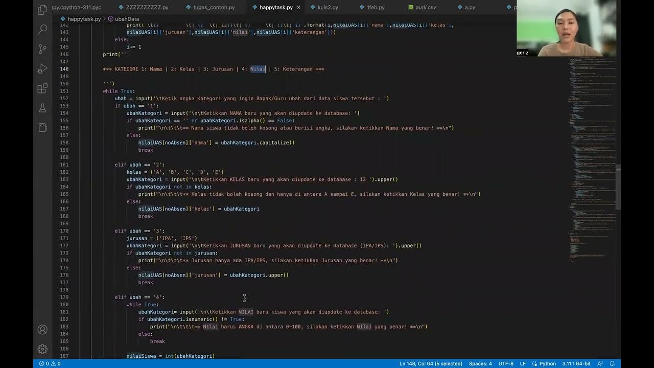 Capstone Project Modul 1 [Data Nilai Siswa] - Gerizcha Aprilia P. - JCDSOL009 Purwadhika - YouTube