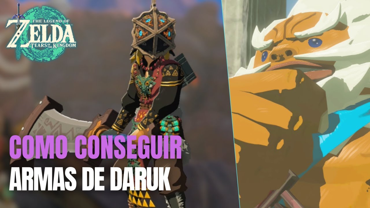 COMO CONSEGUIR ARMA DE DARUK en Zelda Tears of the Kingdom - Guia ...
