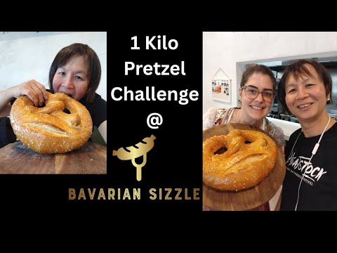 1 Kilo Pretzel challenge at Barvarian Sizzle