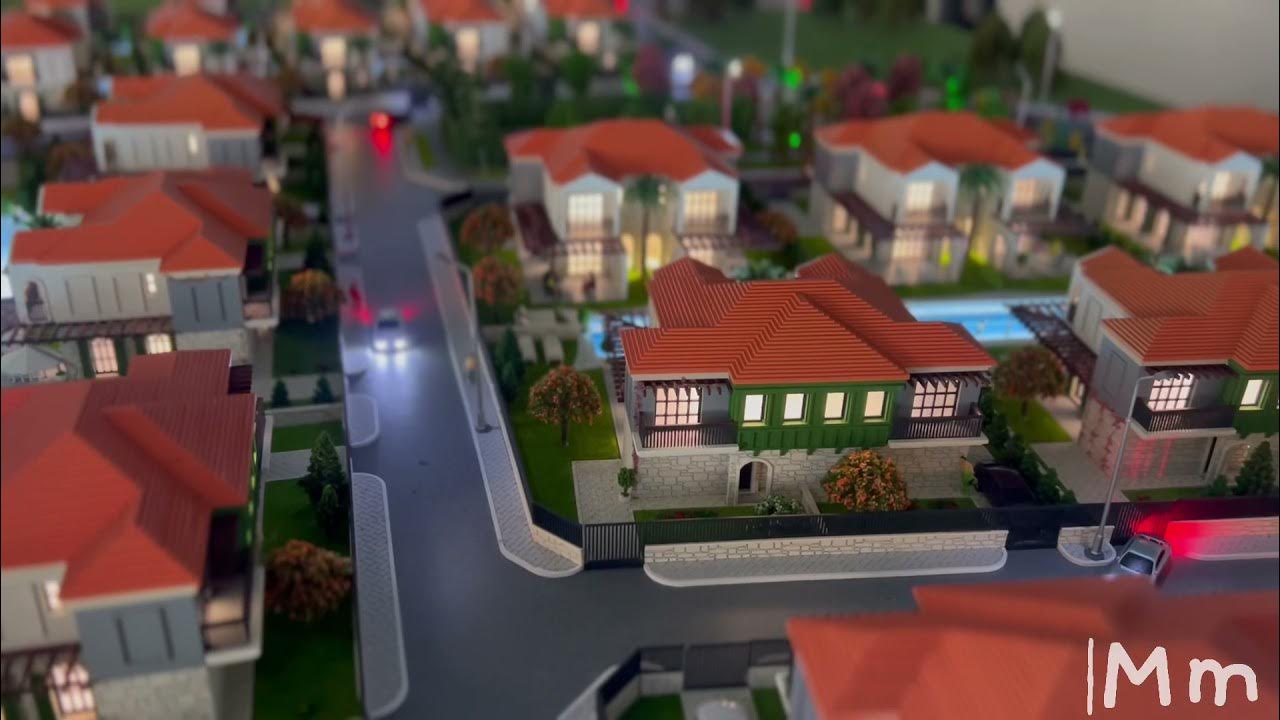 Architectural model making, scale 1/100 - YouTube