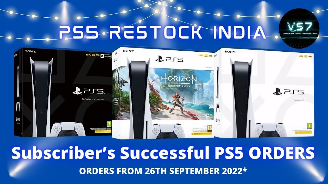 PS5 Restock India - Subscriber's Successful PS5 ORDERS!!! - YouTube
