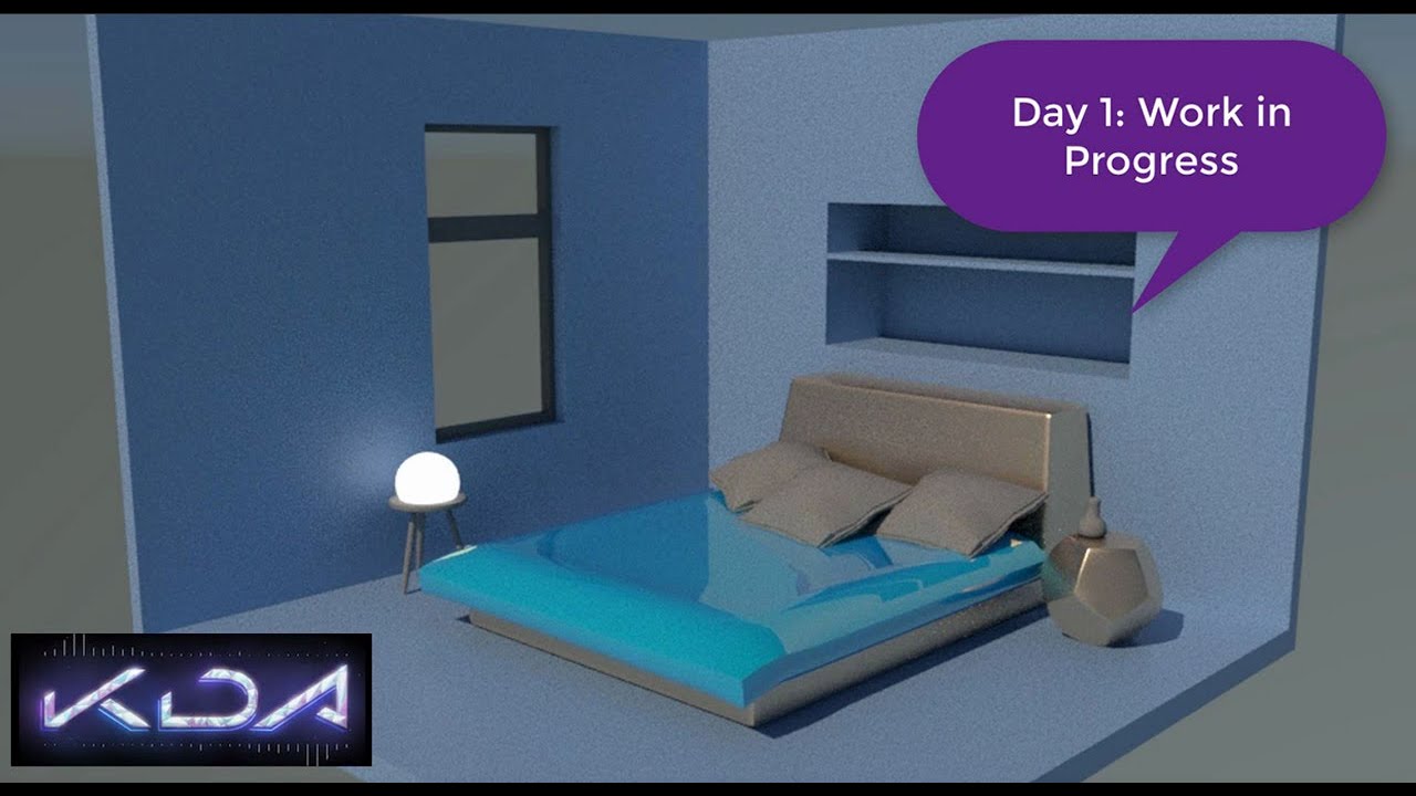 KDA Inspired Room - Day 1 Speed Model - YouTube