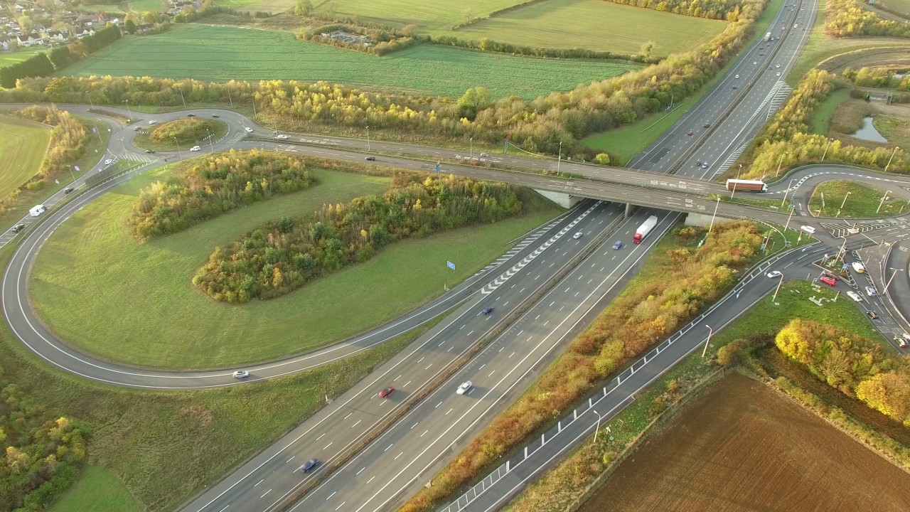 M40 J10 Time Lapse - Drone - YouTube