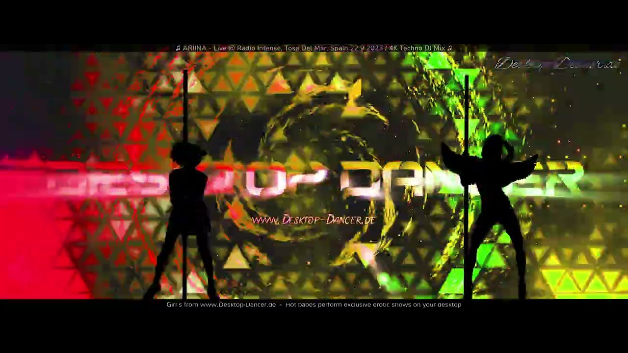 Melodic Techno & Progressive House DJ Mix Desktop Dancer Silhouette ...