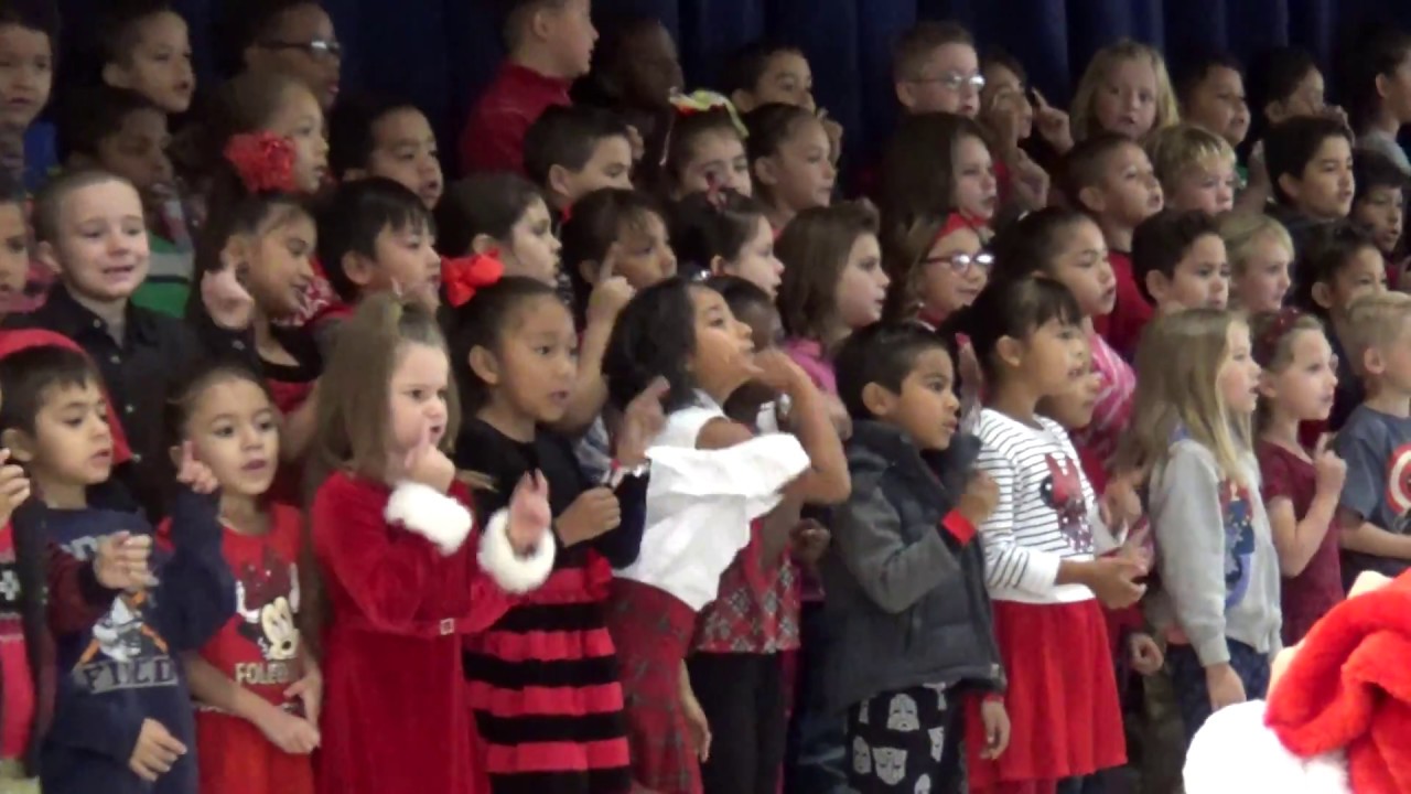 Santa Clause Is Coming To Town - 1st Grade at Hemet Elementary - YouTube