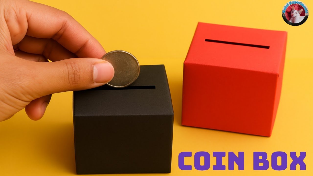How to Make a Mini Coin Bank from Paper – Super Cool! || how to make ...