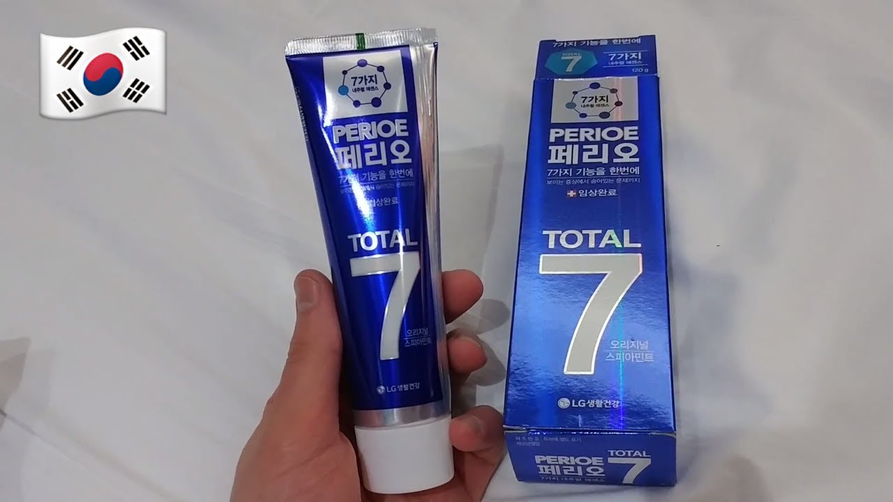 LG Perioe 7 Toothpaste (Unboxing) 럭키금성 페리오 치약 개봉기 - YouTube