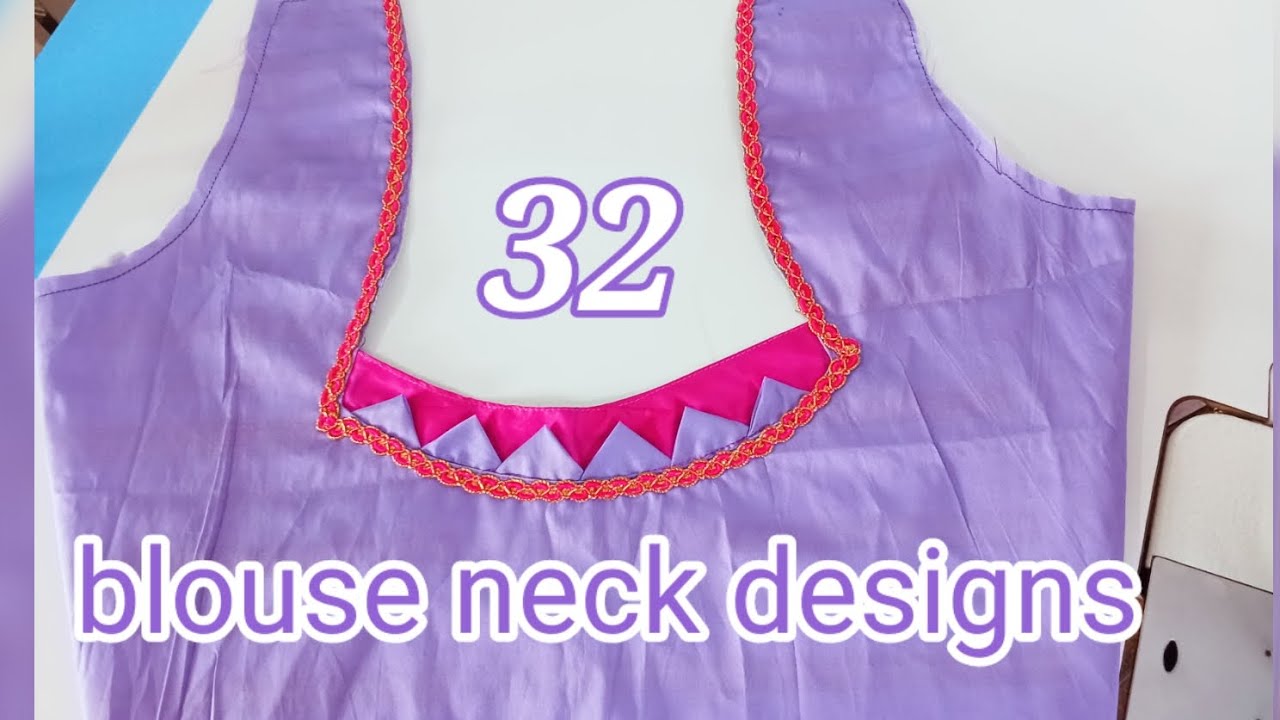 simple blouse design for beginners step by step/easy blouse neck ...