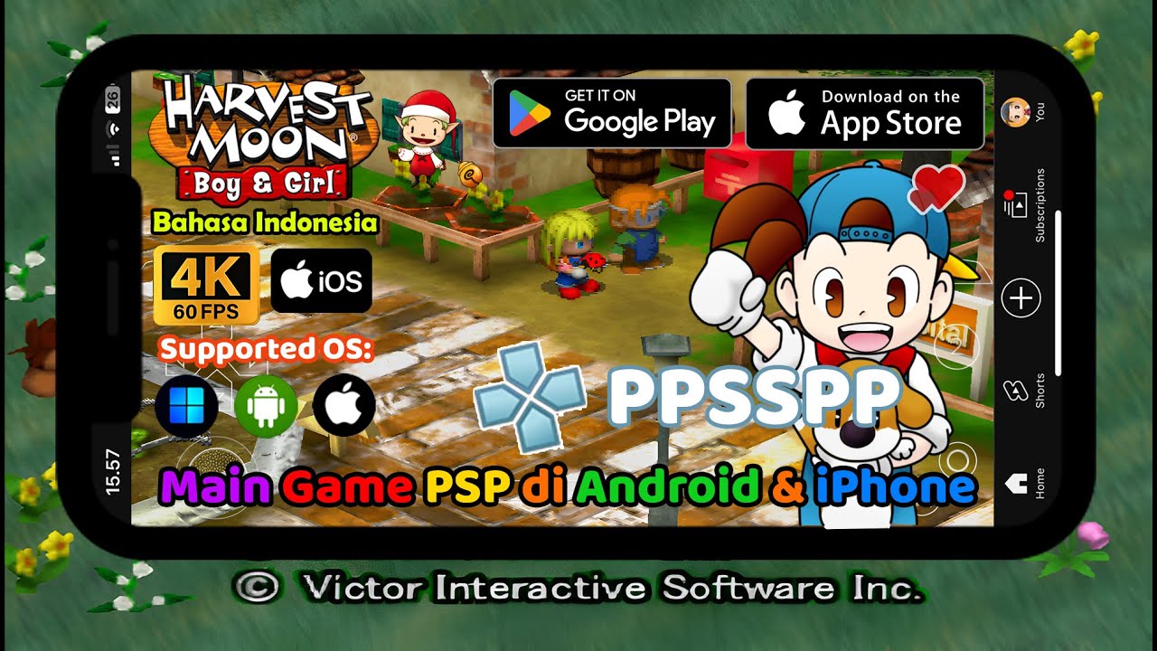 Cara main (PSP) Harvest Moon Back to Nature Boy & Girl di Android ...