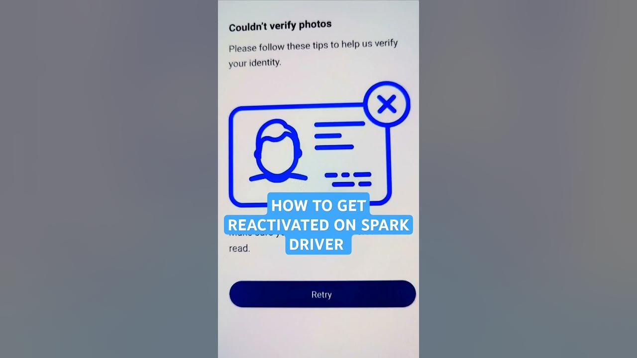 How to get reactivated with Spark Driver #sparkdriver #walmartspark # ...