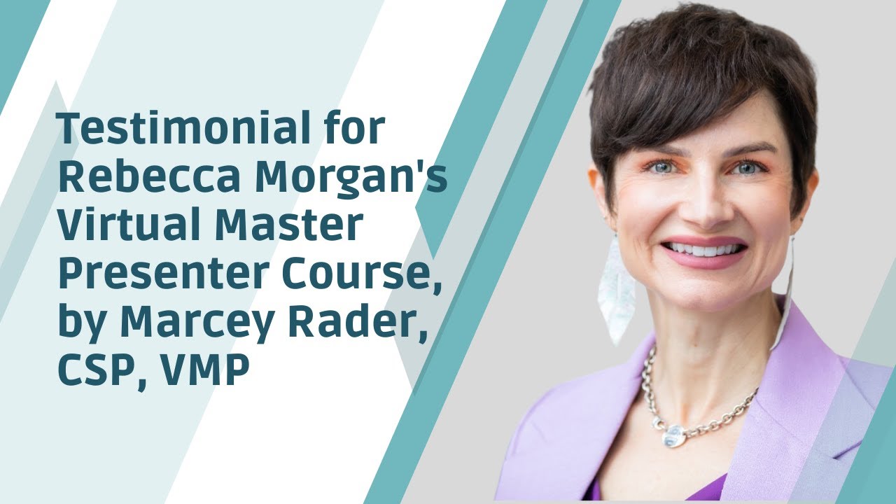 Rebecca Morgan's Virtual Master Presenter Course, Testimonial by Marcey ...