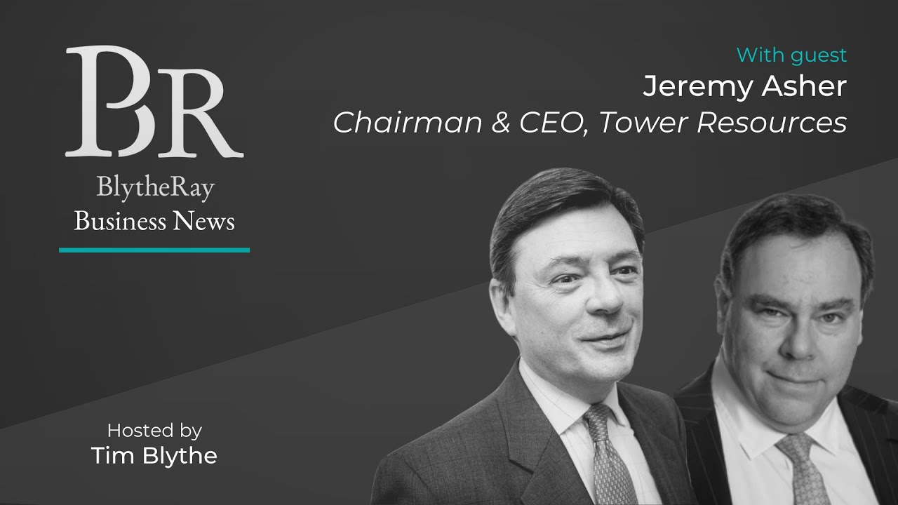 BR Business News: Jeremy Asher, Chairman & CEO of Tower Resources - YouTube