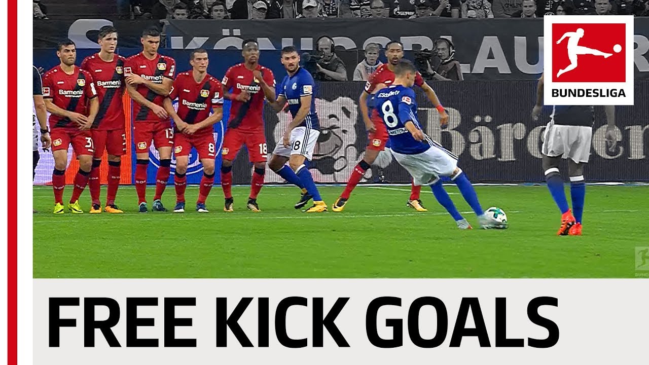 All Free-Kick Goals - 2017/18 Season So Far - YouTube