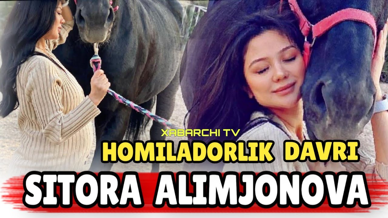 Sitora Alimjonova homiladorlik davrida otlar bilan rasmlari 2020 - YouTube