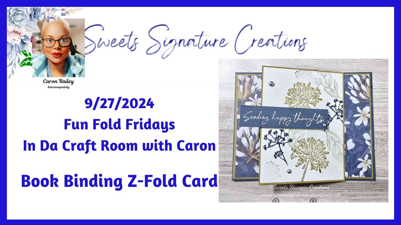 Fun Fold Friday Book Binding Z-Fold - YouTube