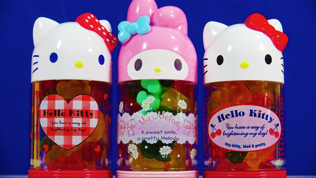 Hello Kitty Surprise Bottle Toys Shopkins Disney Figural Keyring ...