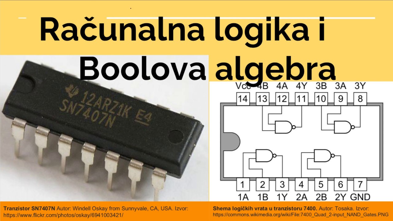 Čip koji koristi logiku! Logička vrata i Boolova algebra - YouTube