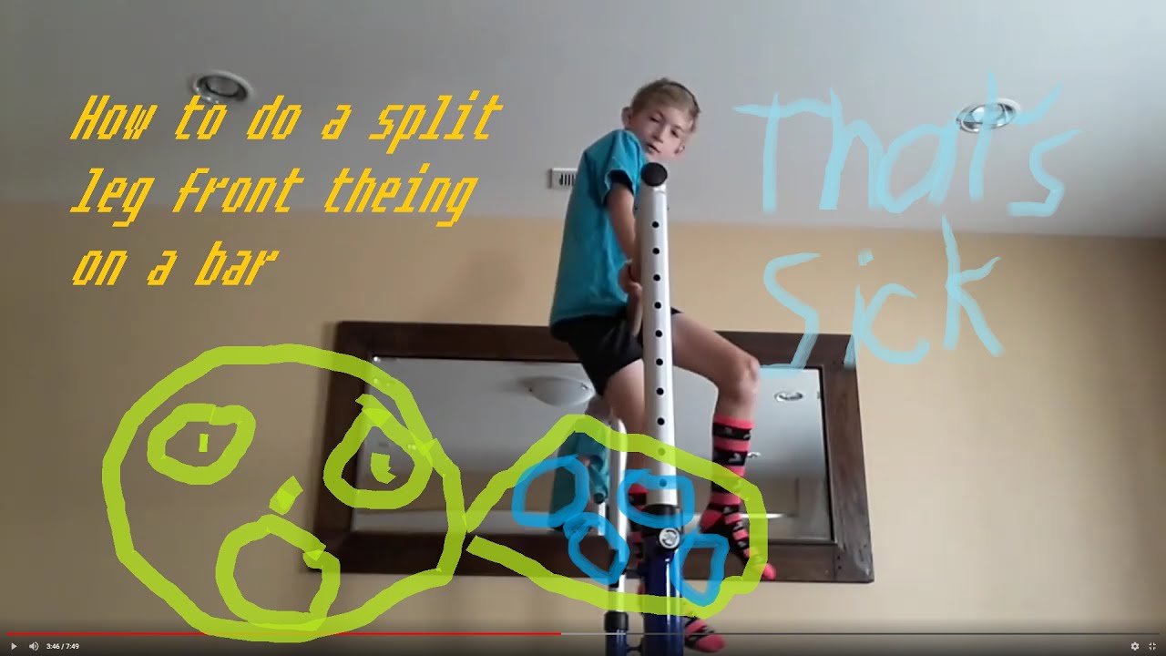 How to do the split leg thingy - YouTube