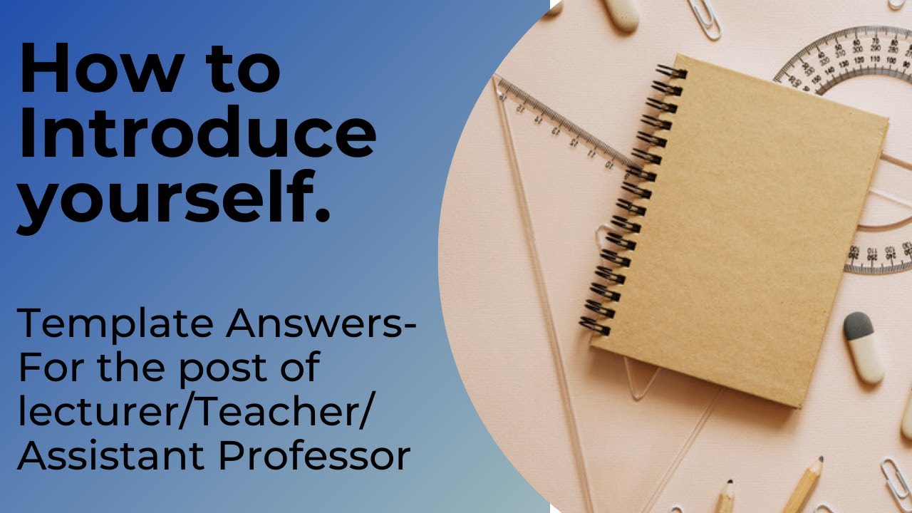 #Interviewquestions |How to introduce yourself *Template answers ...