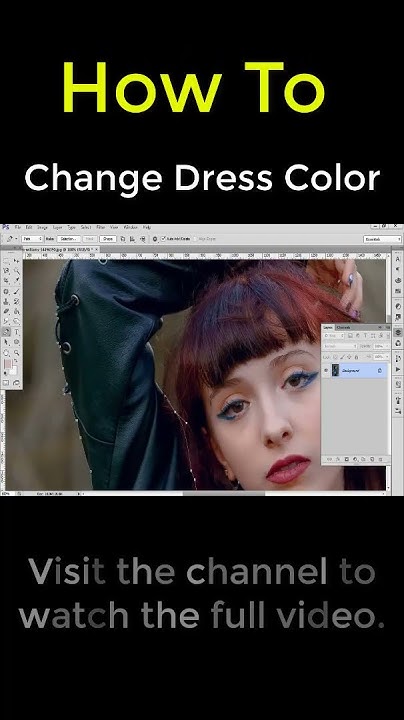 How To Change Dress Color Dress Color Change In Photoshop #shorts - YouTube