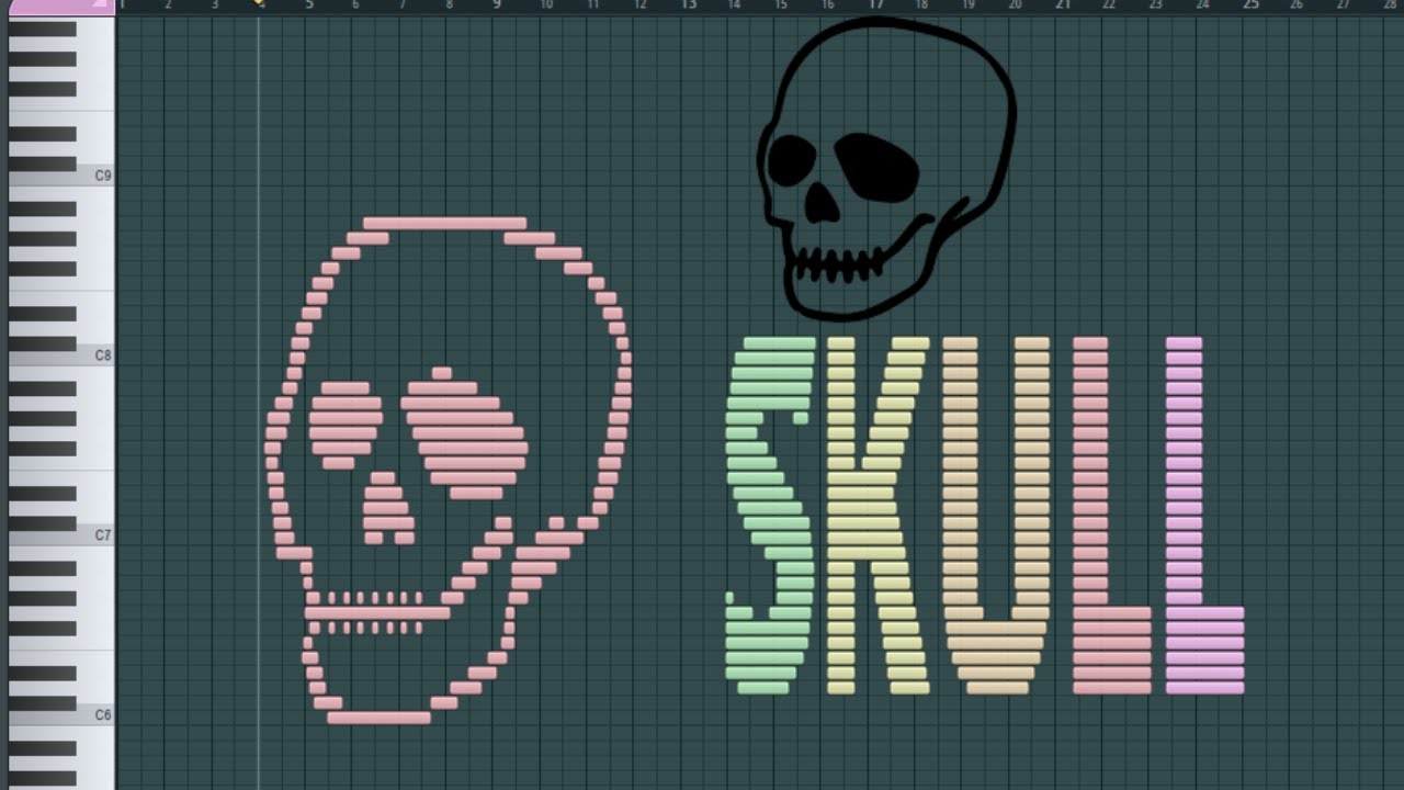 Skull Sounds Like In Midi Art - YouTube
