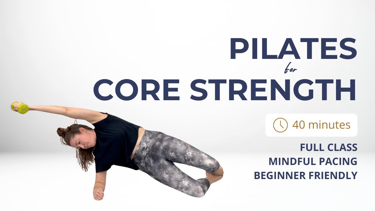 Deep Core Pilates Workout | 40-Min Full Body Routine with Dumbbells ...