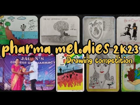 Pharma drawing competition in Jagan's college of pharmacy 2023 - YouTube